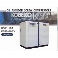 Kobelco oil free 2 stage air cooled rotary screw compressorIt adopts ...